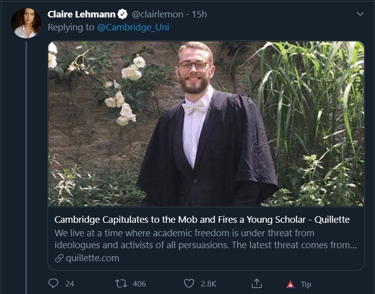 Cambridge University defends, and then promotes, Professor who said ...